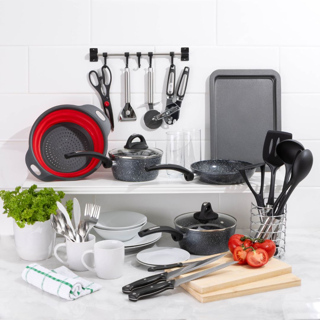 Essentials Student Kitchen Pack | Uni Starter Kit & Essentials UK ...